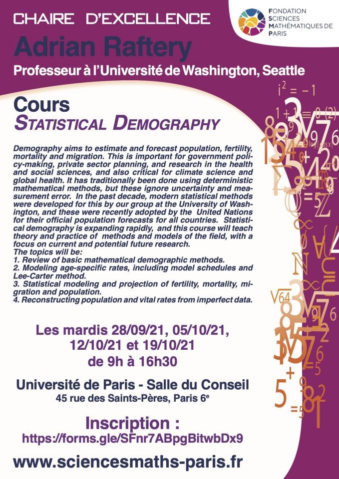 Pr. Adrian Raftery – MAP5